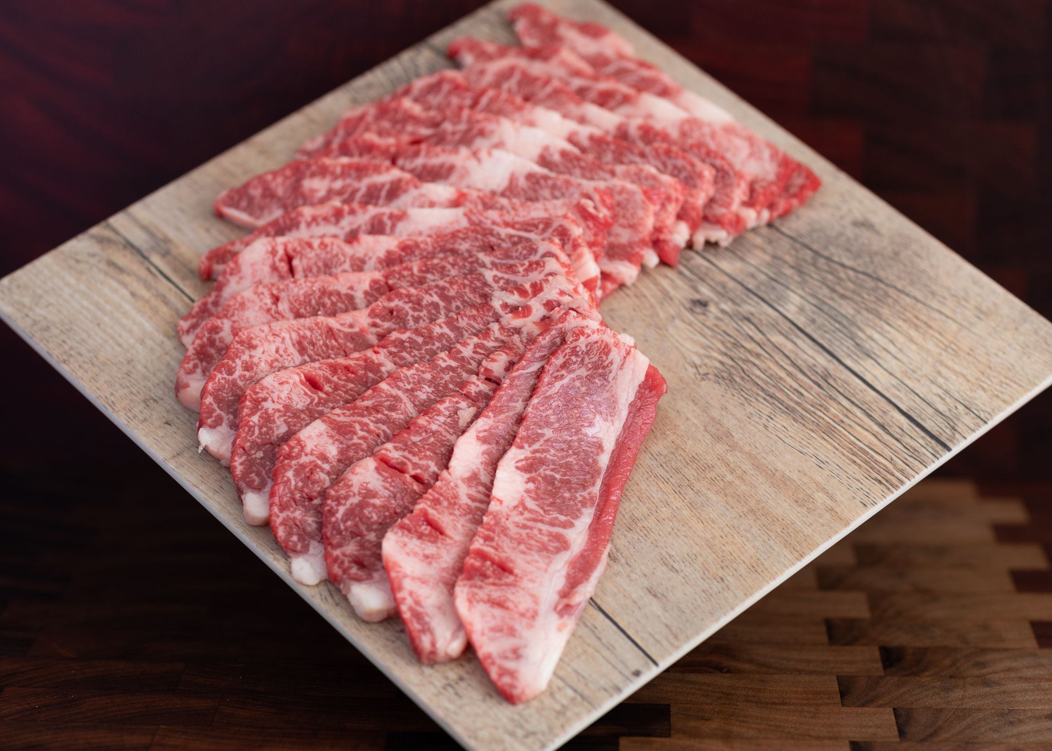 Karubi Plate Sliced Yakiniku - Premium Wagyu Beef